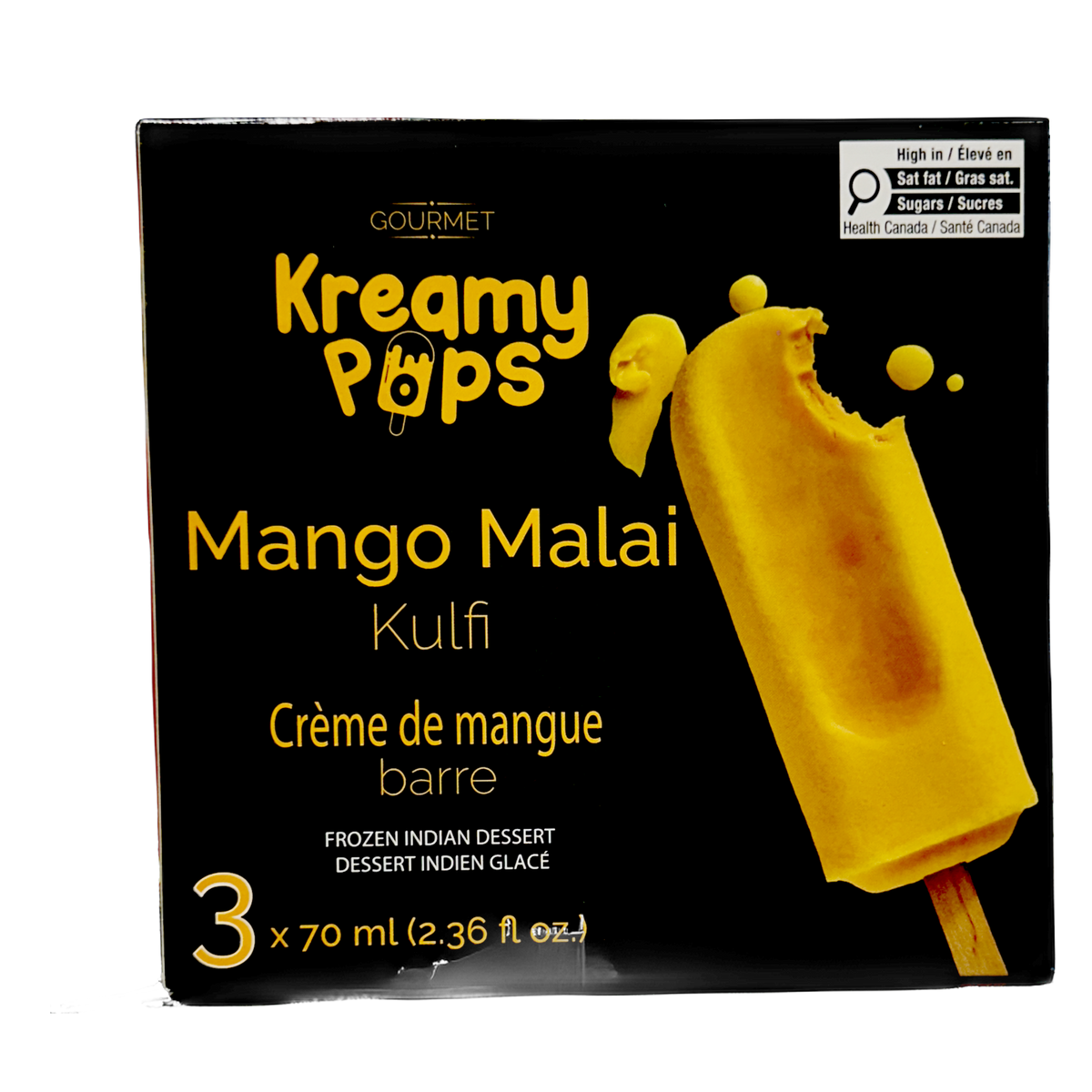 Kreamy Pops Mango Malai Kulfi 3x70ml — Spice Divine