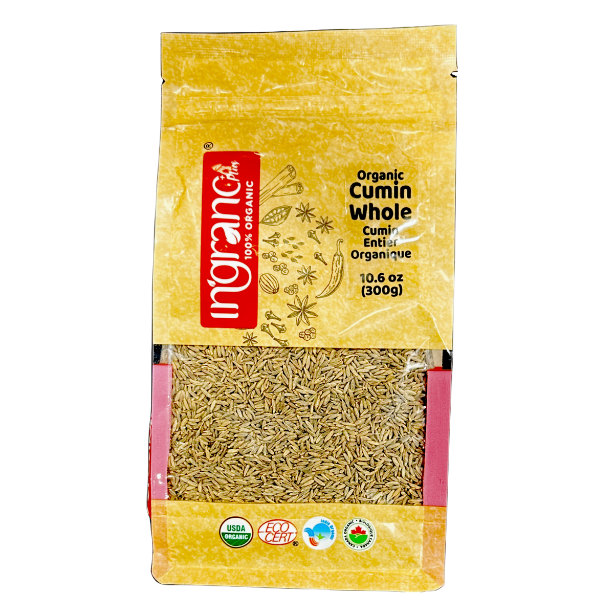 Ingrano Organic Cumin Whole 300g — Spice Divine