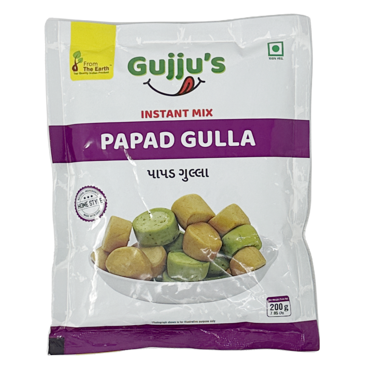 Gujju's Instant Mix papad Gulla 200g — Spice Divine