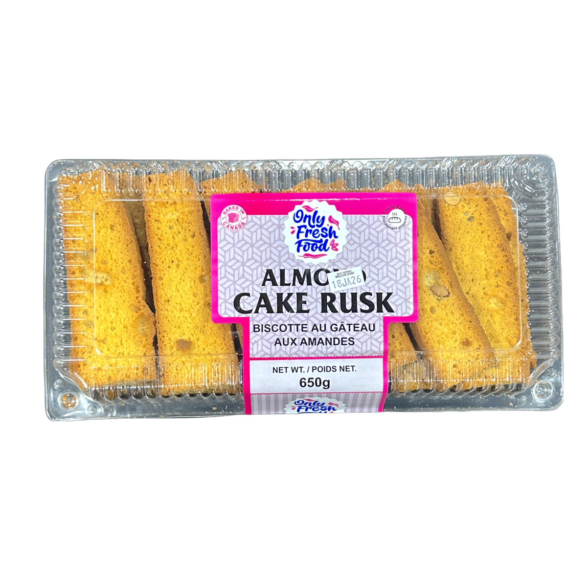 Only Fresh Food Almond Cake Rusk 650g — Spice Divine