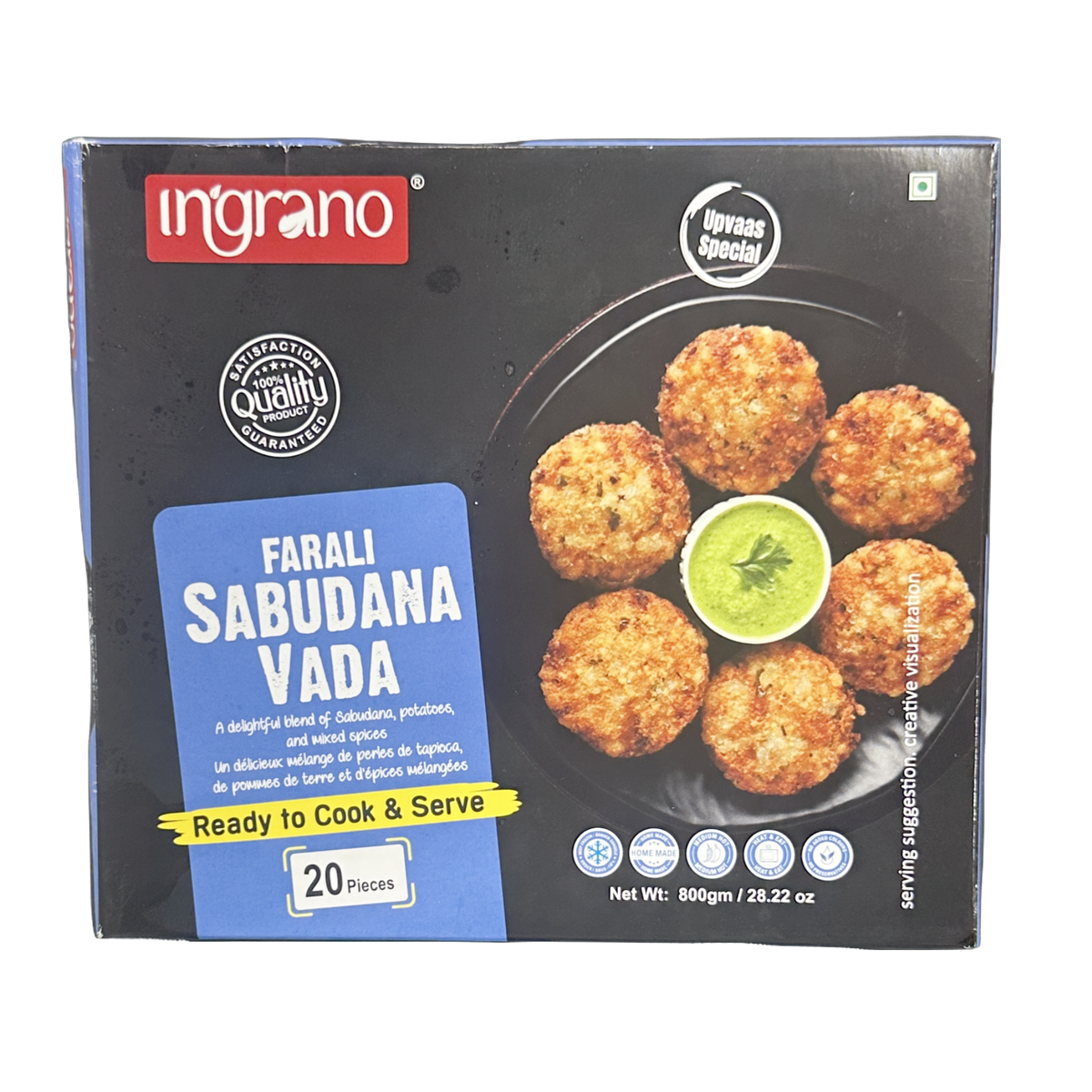 Ingrano Sabudana Vada (20 Pcs) 800g — Spice Divine