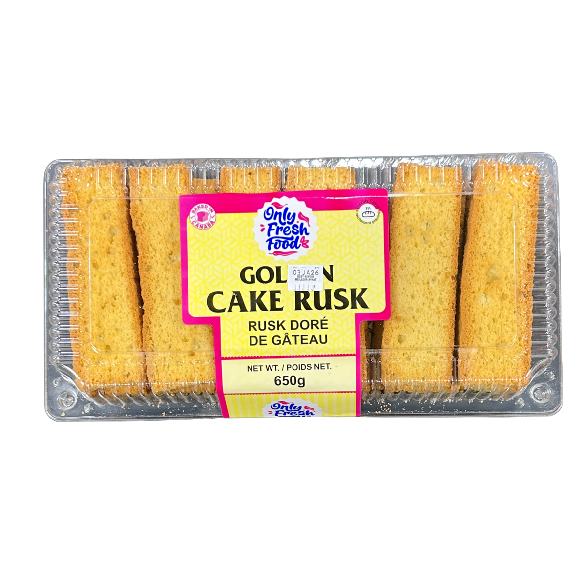 Only Fresh Food Golden Cake Rusk 650g — Spice Divine