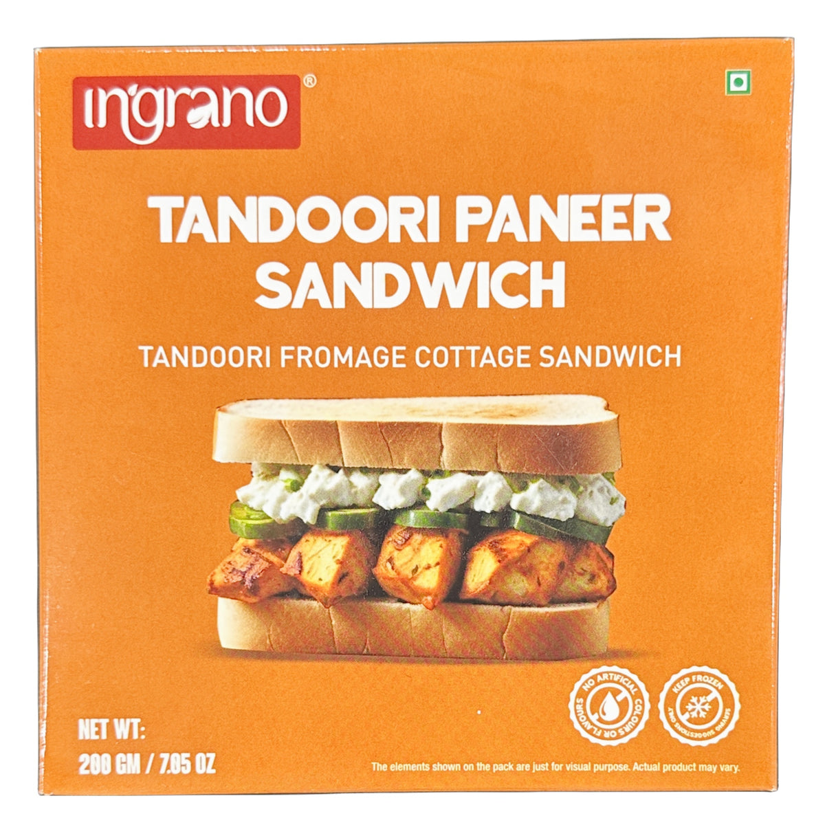Ingrano Tandoori Paneer Sandwich 200g — Spice Divine