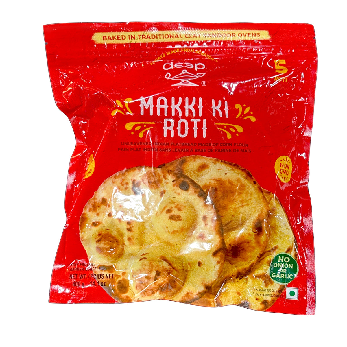 Deep Makki Ki Roti Gluten Free (5Pcs) 400g | Spice Divine