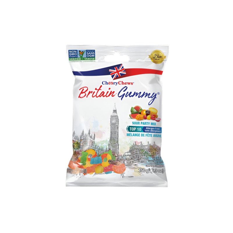 Britain Gummy Sour Party Mix 80g — Spice Divine