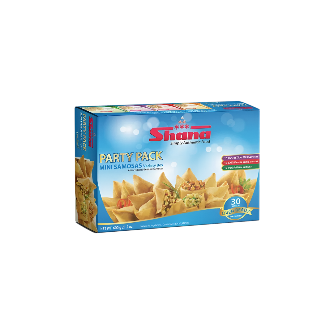 Shana Mini Samosa Variety Pack (30 Pcs) 600g — Spice Divine