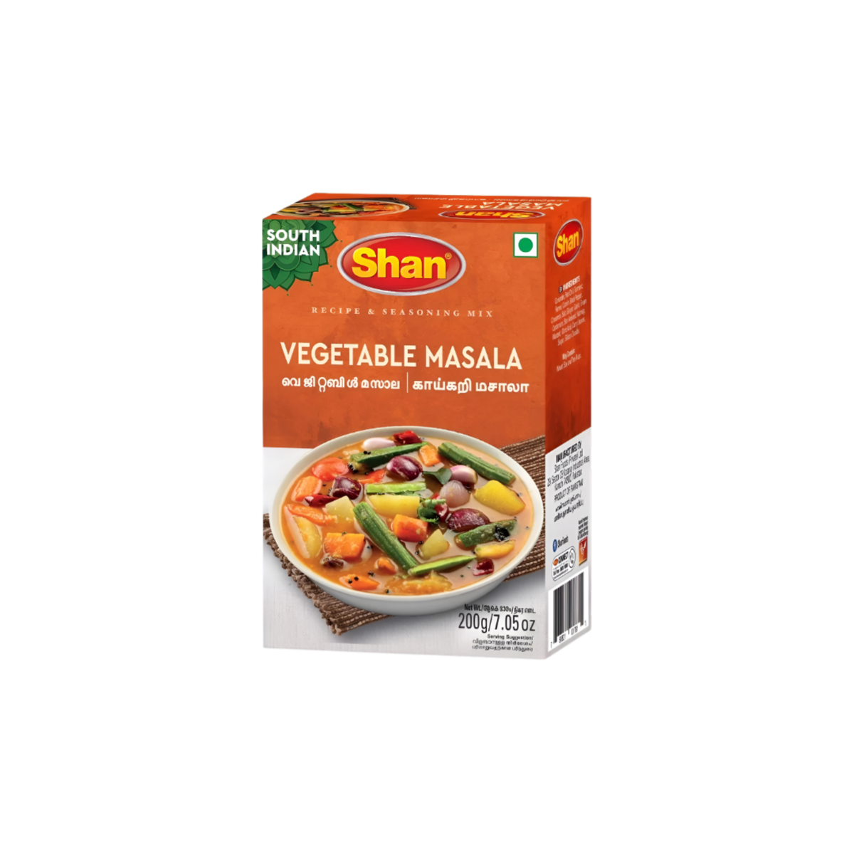 Shan South Indian Vegetable Masala 165g — Spice Divine