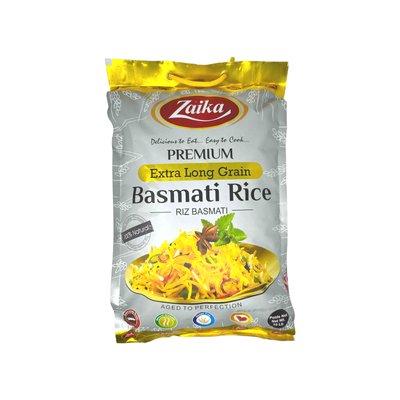 Zaika Extra Long Grain Basmati Rice 10Lb — Spice Divine