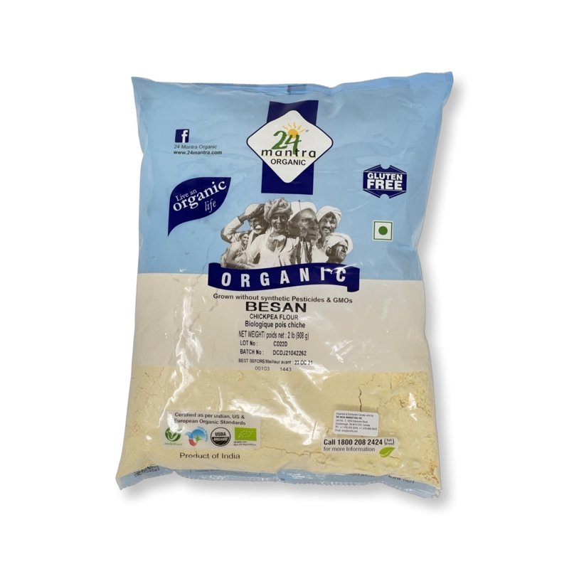 24 Mantra Organic Besan (Chickpea Flour) 2lb — Spice Divine