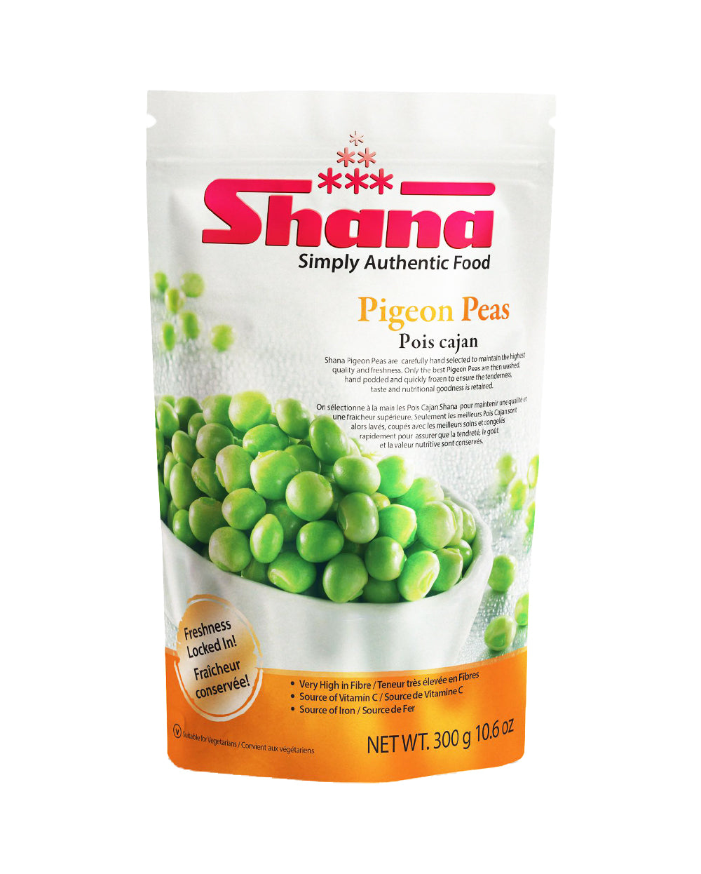 Shana Frozen Pigeon Peas (Tuvar) 300g — Spice Divine
