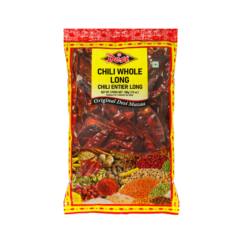 Desi Chili Whole (Stemless) 100g — Spice Divine