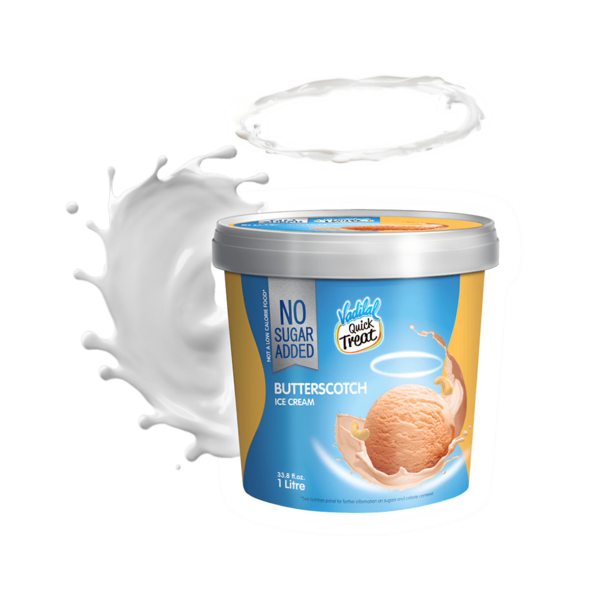 Vadilal Butter Scotch Ice Cream - No Added Sugar 1L — Spice Divine