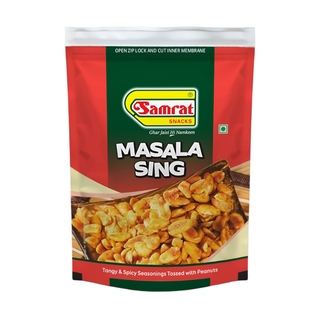 Samrat Snacks Masala Sing (cacahuètes épicées) 400 g — Spice Divine