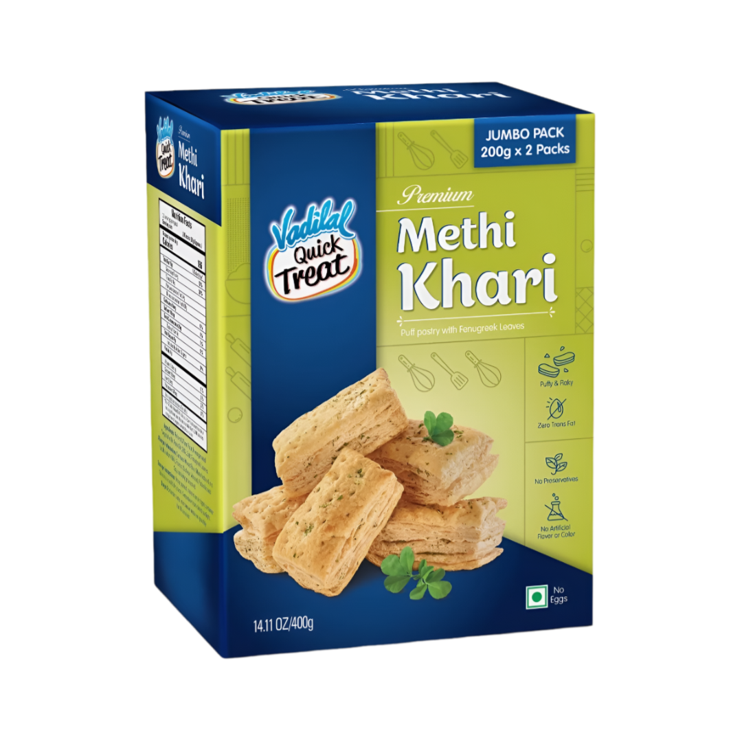 Vadilal Crispy Methi Khari 400g — Spice Divine
