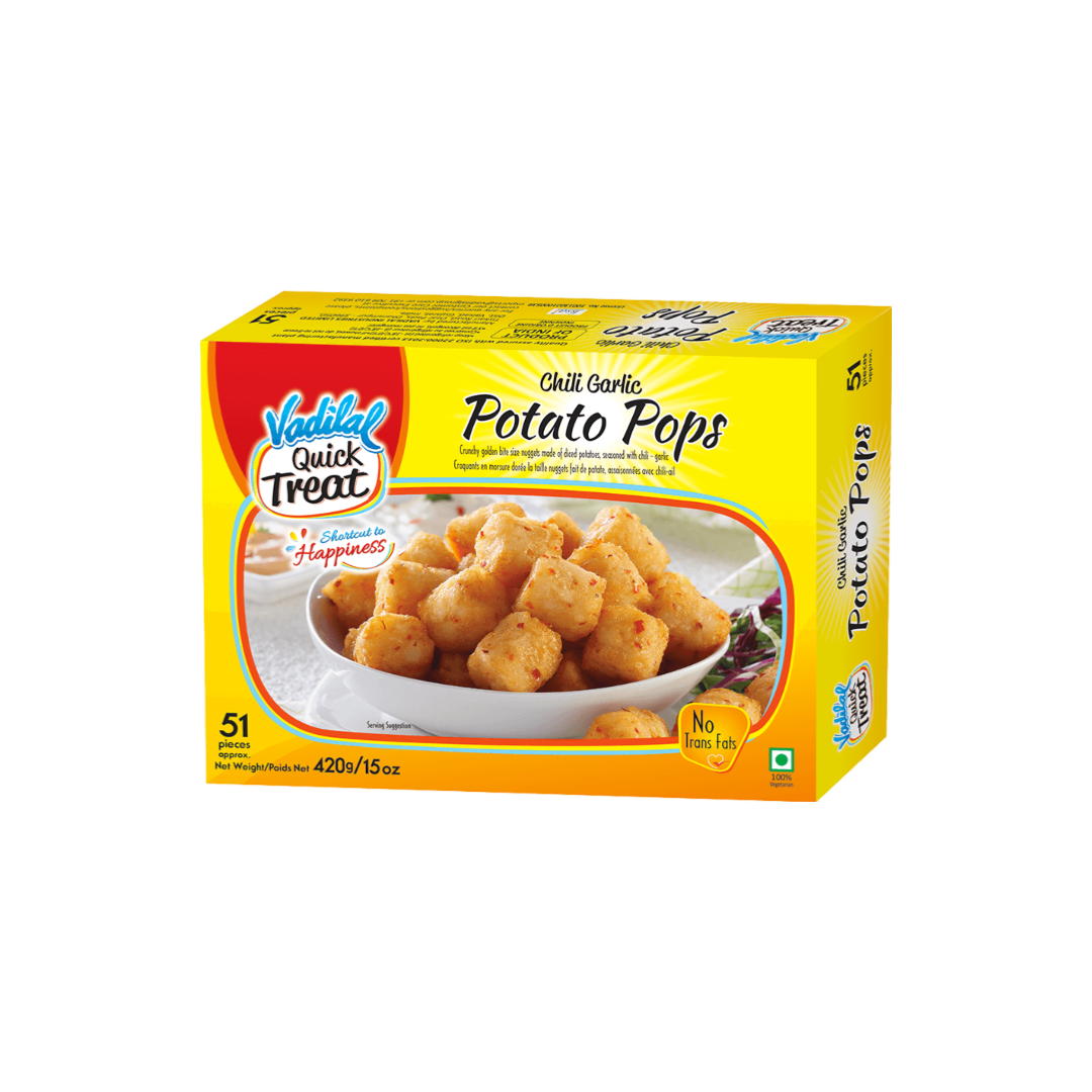 Vadilal Chili Garlic Potato Pops 420g (51 Pcs) — Spice Divine