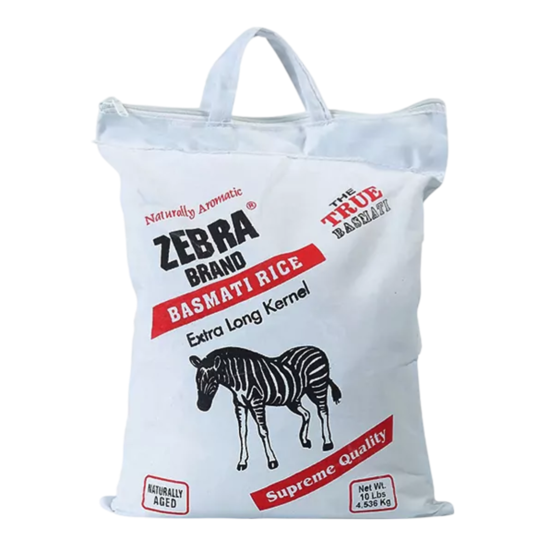 Zebra Extra Long Basmati Rice 10lb — Spice Divine
