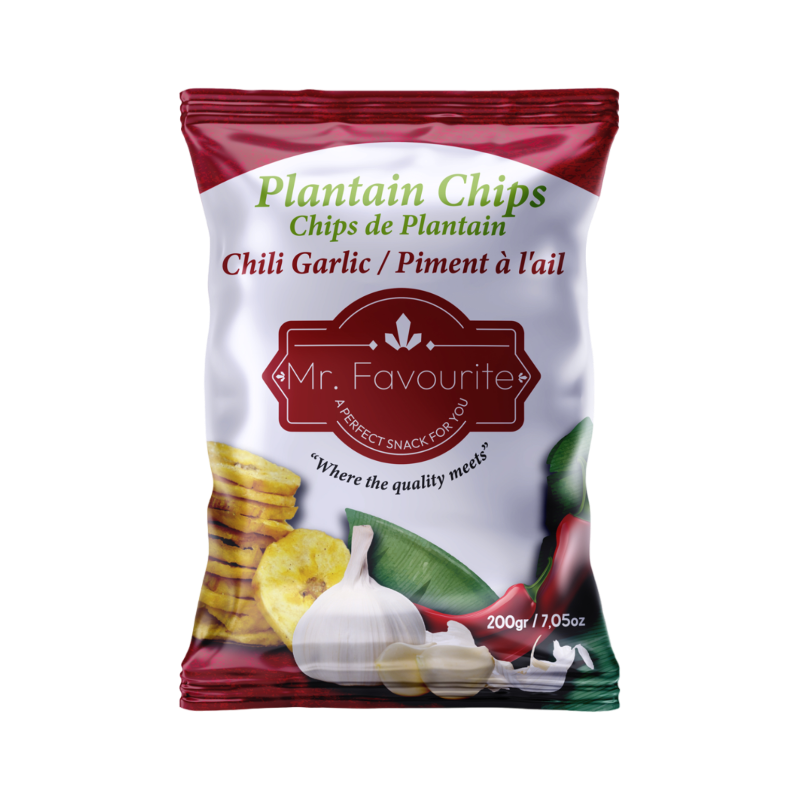 Mr. Favourite Plantain Chips Chili Garlic 200g — Spice Divine