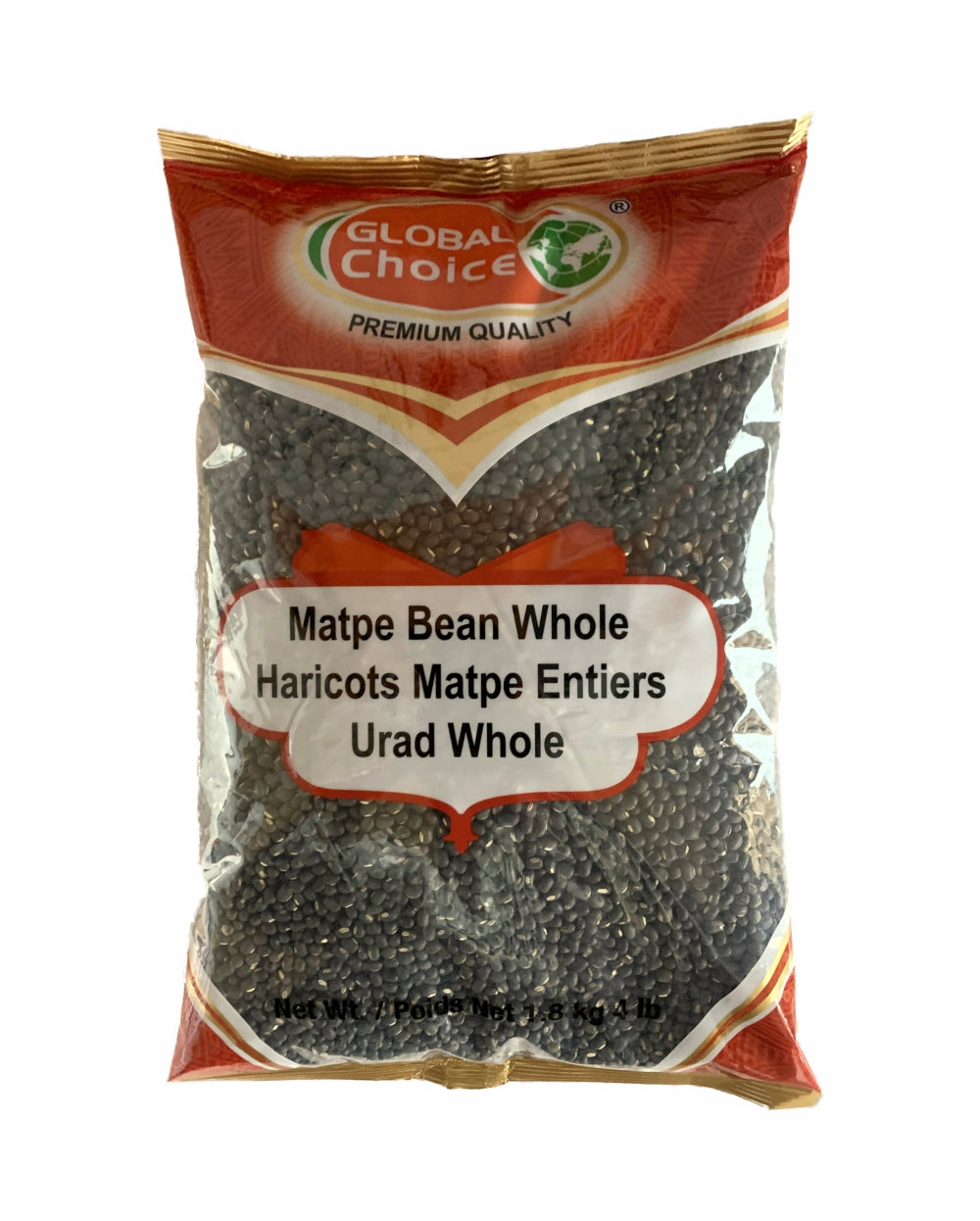 Global Choice Matpe Bean Whole 1.8kg ( Urad Whole 4lb) — Spice Divine